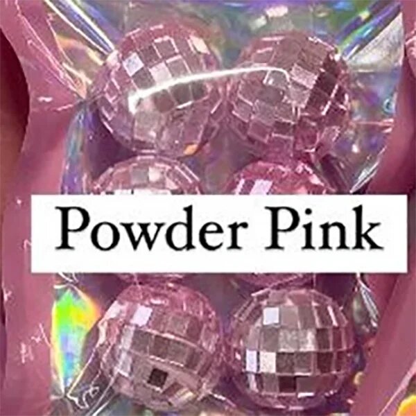 Мини-диско-шары серебристо-розовые 3D блестящие HGDTFF Розовый, pink