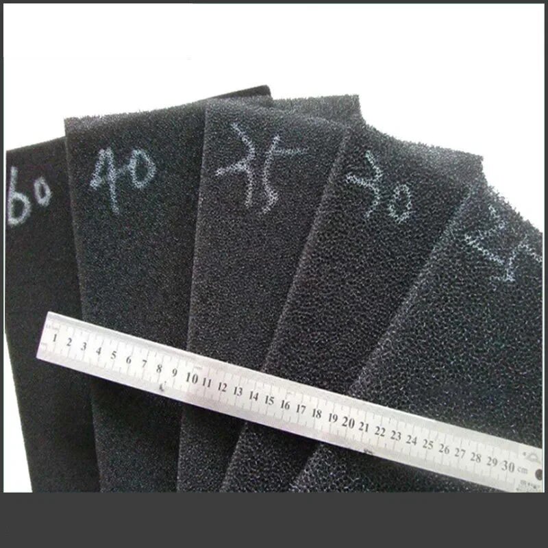 Фильтр из полиуретана для аквариума 100x100cm 10mm, 60PPI