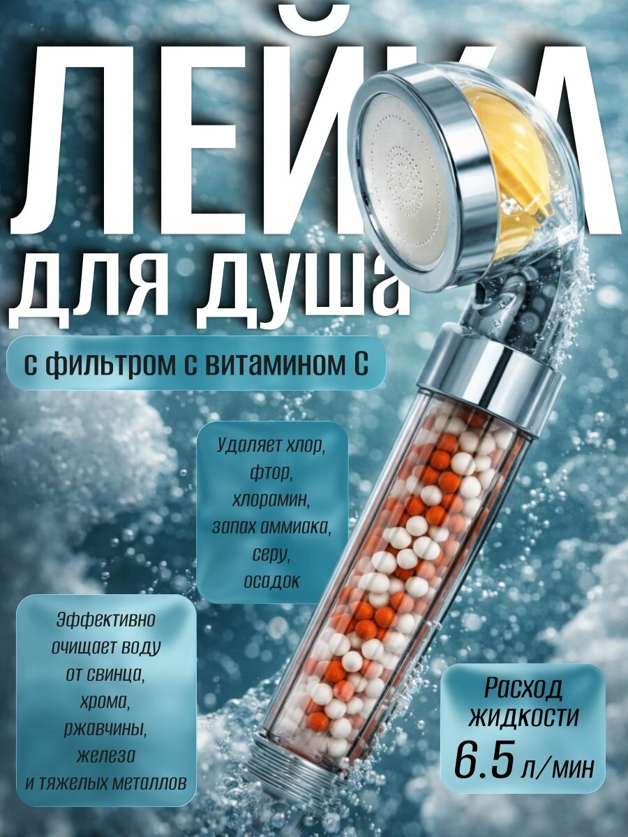 Лейка для душа с фильтром с витамином C