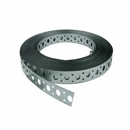 Лента монтажная перфорированная, прямая 25х0,5 мм (25м) (1шт)