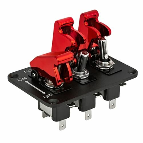 Модификационный переключатель RV, гоночный переключатель, автомобильный модификационный переключатель с подсветкой, кнопка переключения с алюминиевой панелью 12В 20А