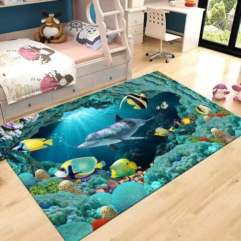 3D-коврик для входа, придверный коврик для гостиной, противоскользящий коврик, коврик у кровати в спальне, кухонный коврик, 120*160 см