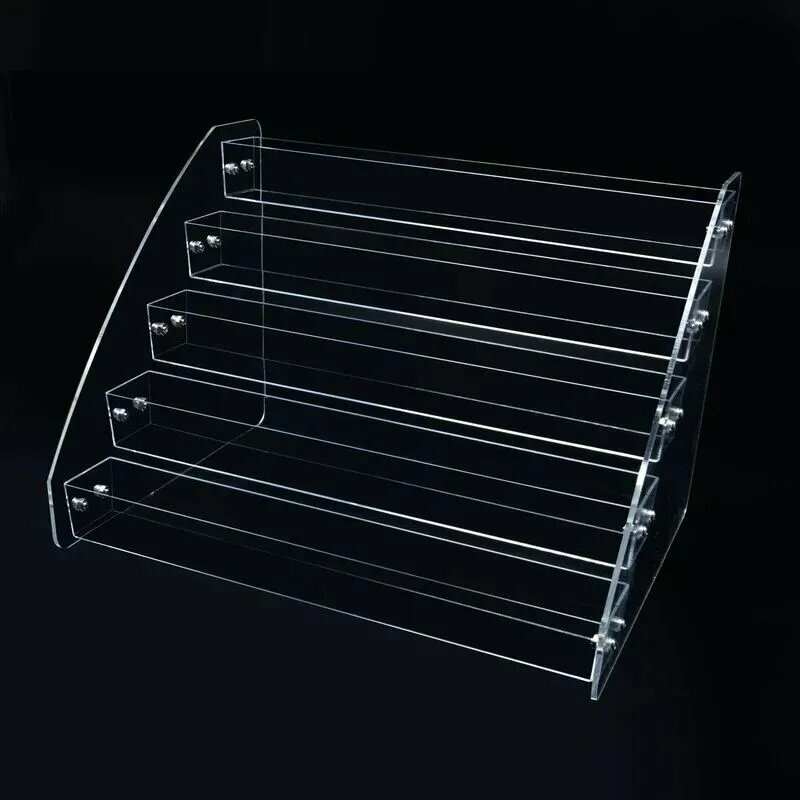 Акриловый органайзер для маникюра 2-7 слоев, прозрачный держатель для лаков и косметики, стенд для ювелирных украшений, современный дизайн хранения