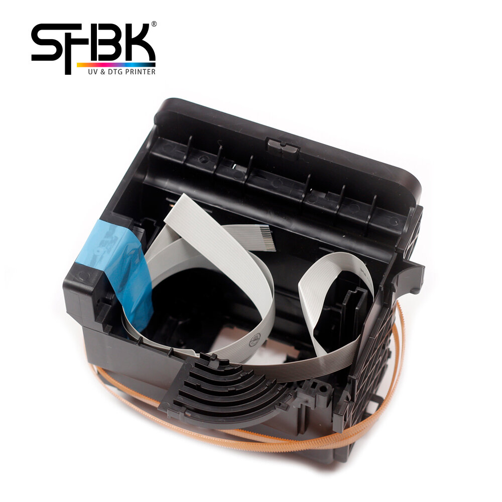 100% новый оригинальный каретка Epson L1800, подходящая для A3 UV DTG DTF принтера, совместимая с деталями R1390, с ремнем и кабелем