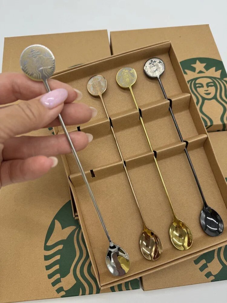 Starbucks Ложка кофейная 4 предм. бронза
