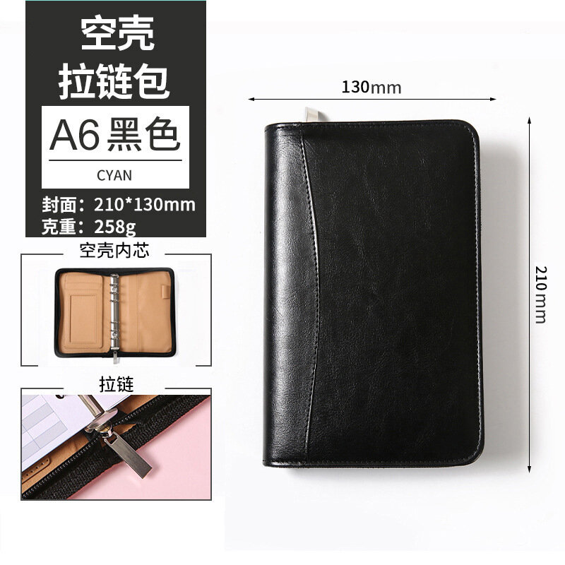 Однотонный бизнес-планнер с отрывными листами, оптовая сумка на молнии с калькулятором, многофункциональный блокнот, журнал с возможностью нанесения логотипа