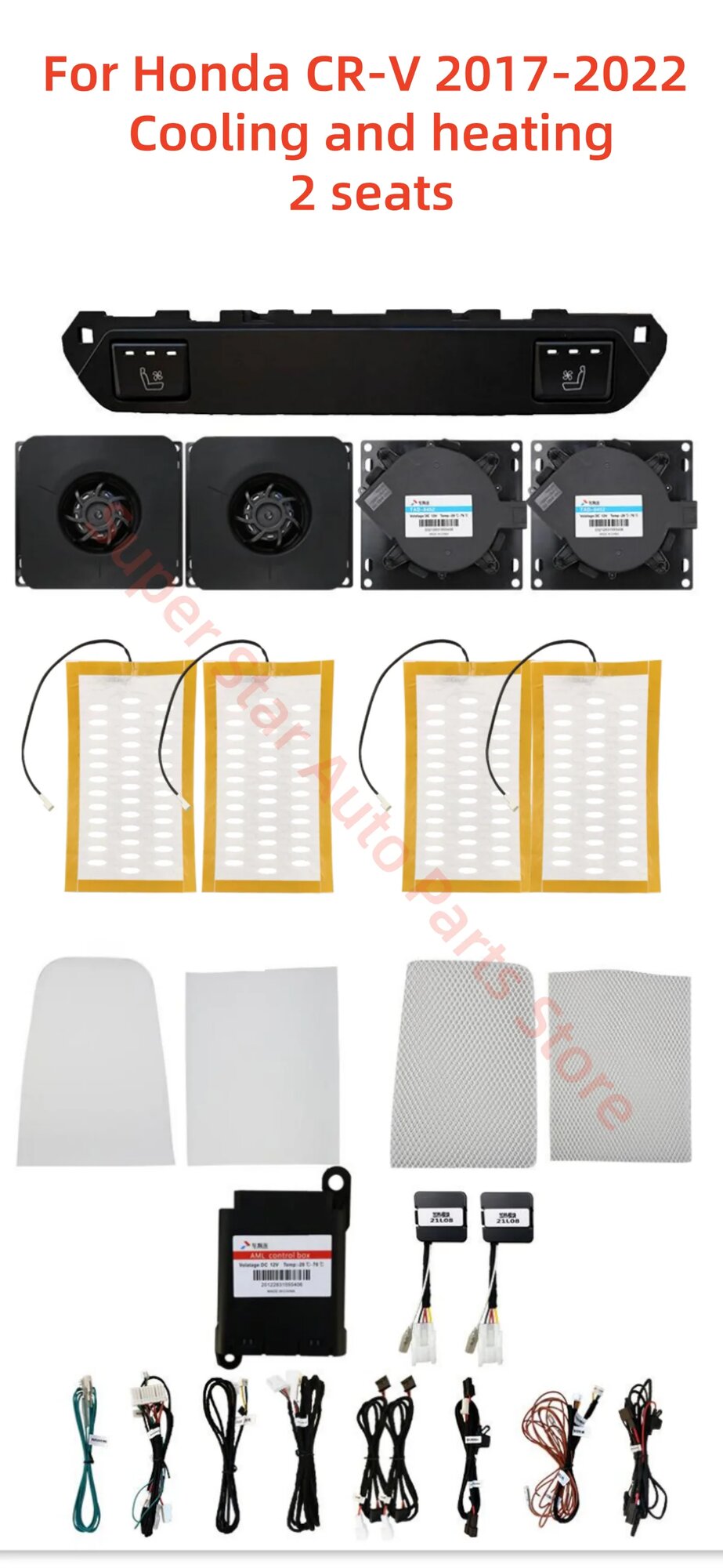 Автомобильная модификация для Honda CR-V CRV 2017-2022, охлаждение сиденья, подогрев сиденья, вентиляция сиденья, автомобильные аксессуары, ключ управления Coooling and Heating
