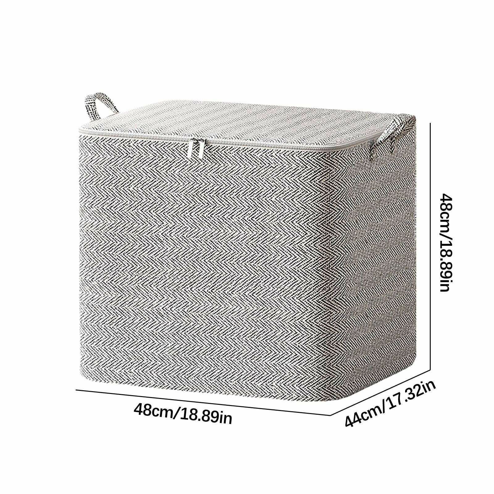 Ящики для хранения с тканевой крышкой на молнии 48 х 44 см, 110 л, Чехол одежды / Тканевые или вещей, контейнер, корзина, 1 шт11