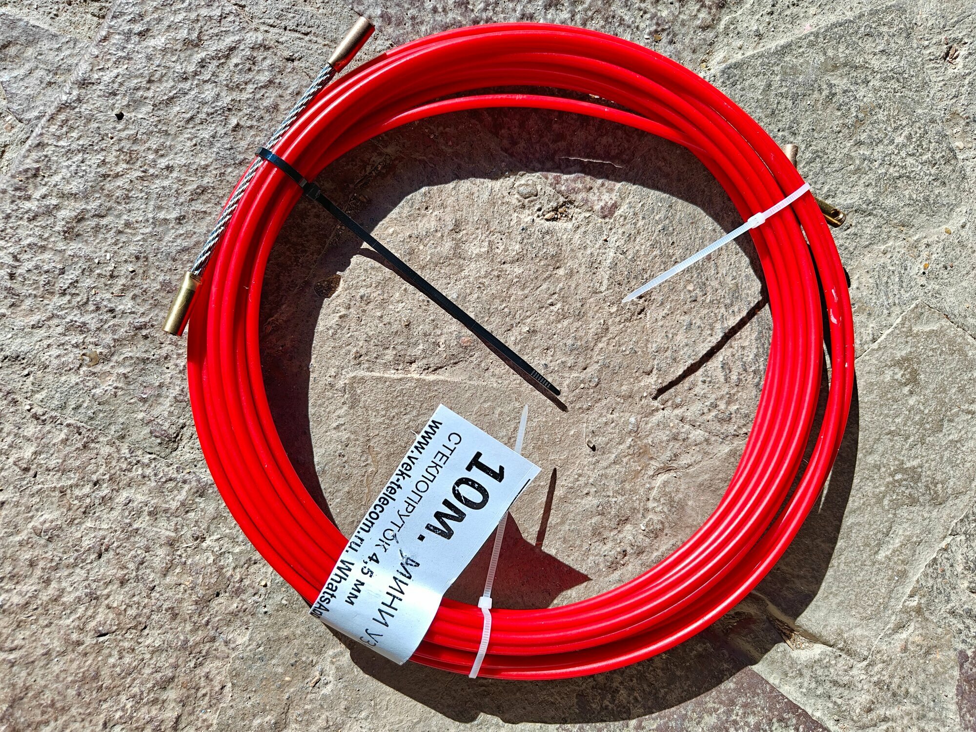 Усиленное УЗК 10 м, пруток 4,5мм. протяжка кабельная в бухте