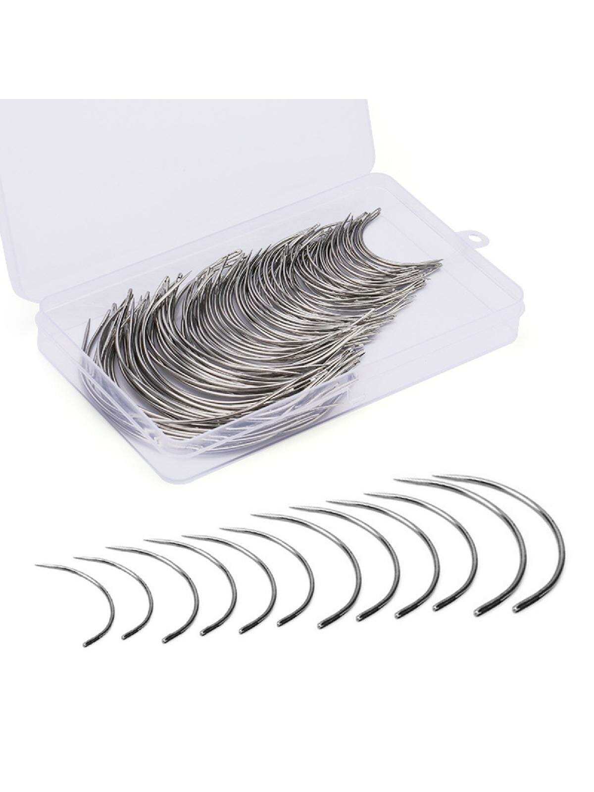 Изогнутые кожаные седла иглы обивка швейные иглы для рукоделия