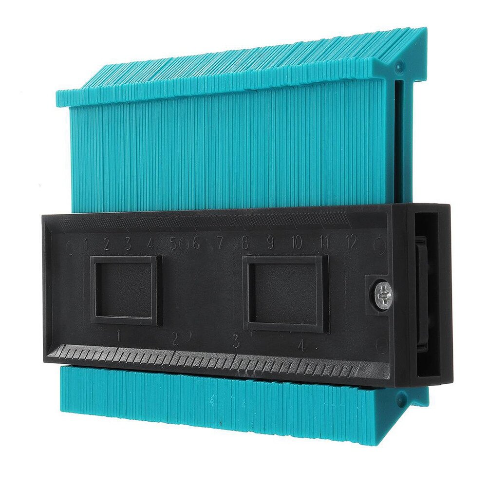 5-дюймовый контурный профильный калибр для плитки, ламината, плитки, кромкоформовочный станок для дерева, измерительная линейка, контурный калибр Abs, дубликатор, диапазон 0-120 мм (зеленый)