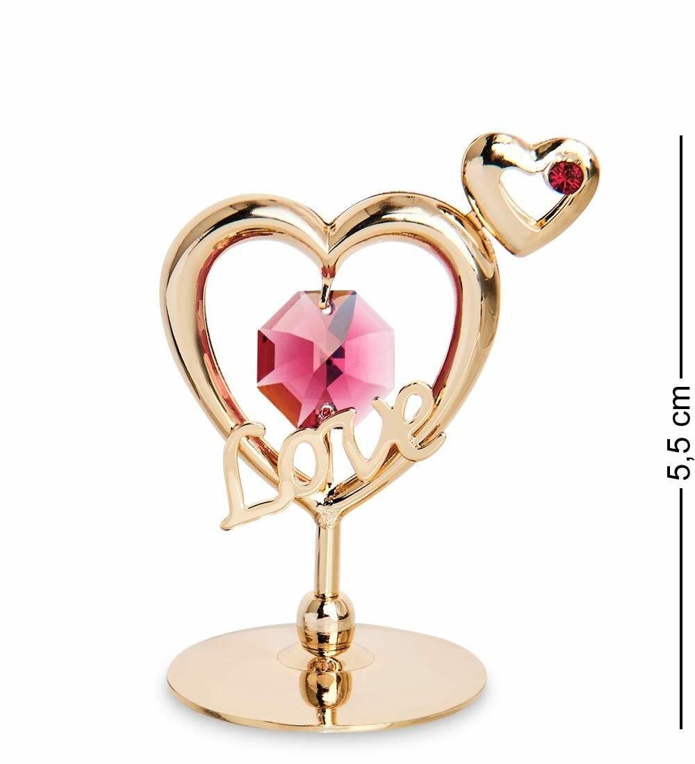 Фигурка Сердечки с любовью с цв. кр. A971421 Crystal Temptations, Металл, кристалл