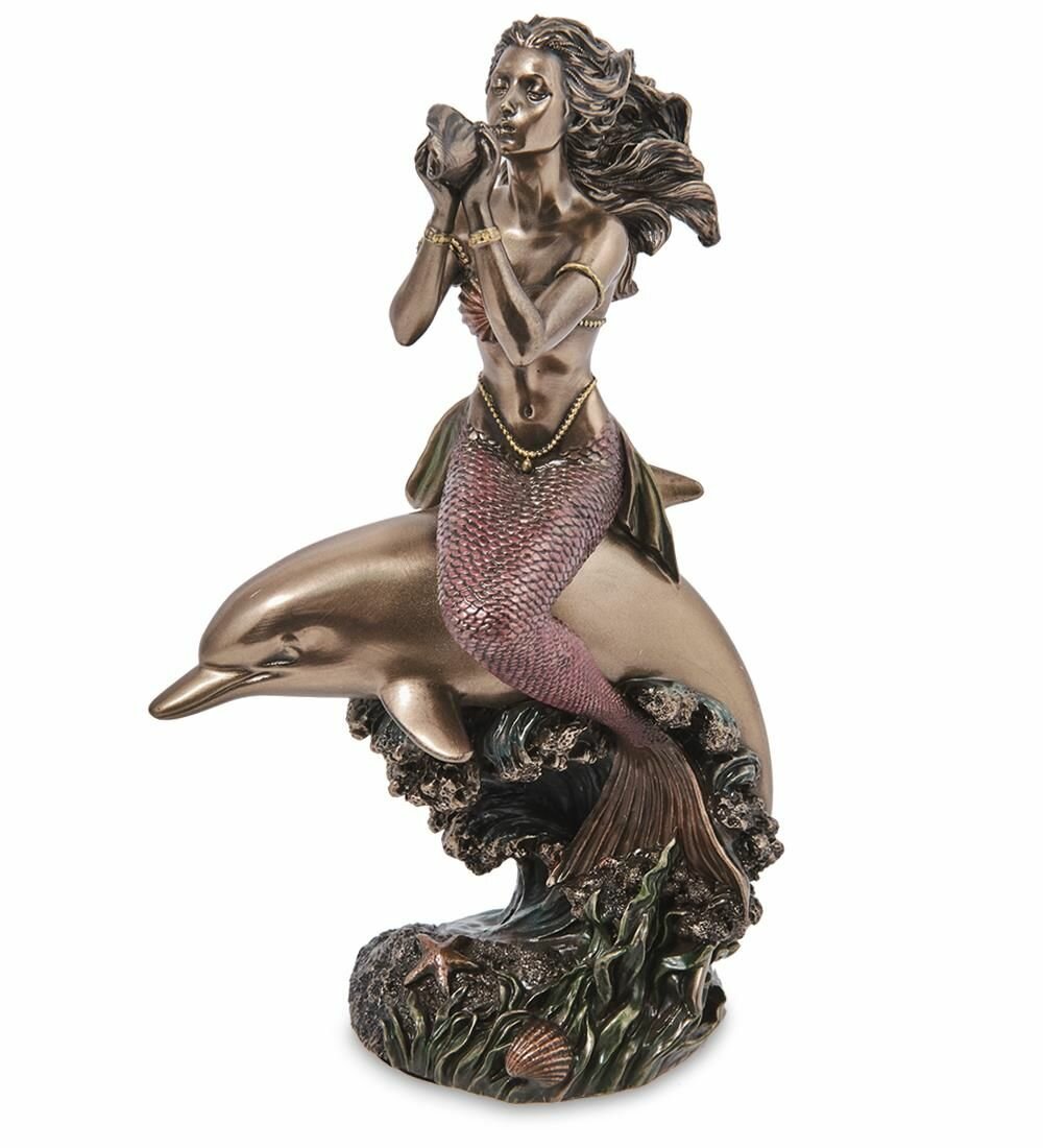 Статуэтка Русалка на дельфине A2188579 Veronese, Полистоун