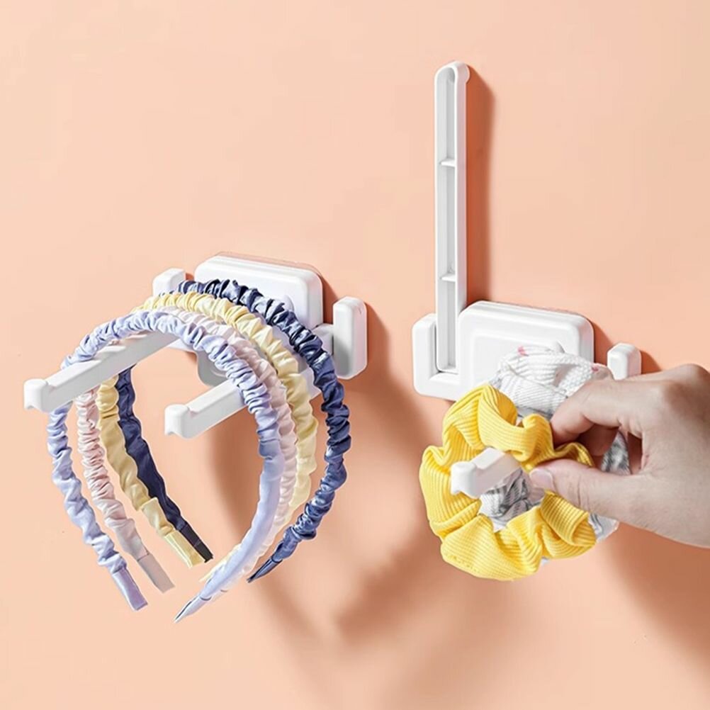 Держатель Для Ободков На Стену, Органайзер Для Хранения Аксессуаров Для Волос, Белый, Без Дрели, 1 Упаковка