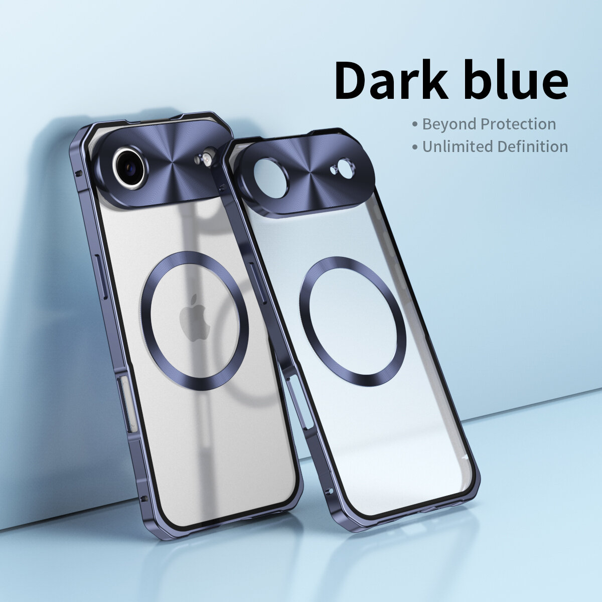 Чехол Для Apple iPhone 17 Air / Айфон 17 Air, soft touch, чехол-кардиомонитор, металл, поликарбонат (PC), защита камеры, ударопрочный, усиленные углы, Apple, Apple iPhone 17 Air , blue,