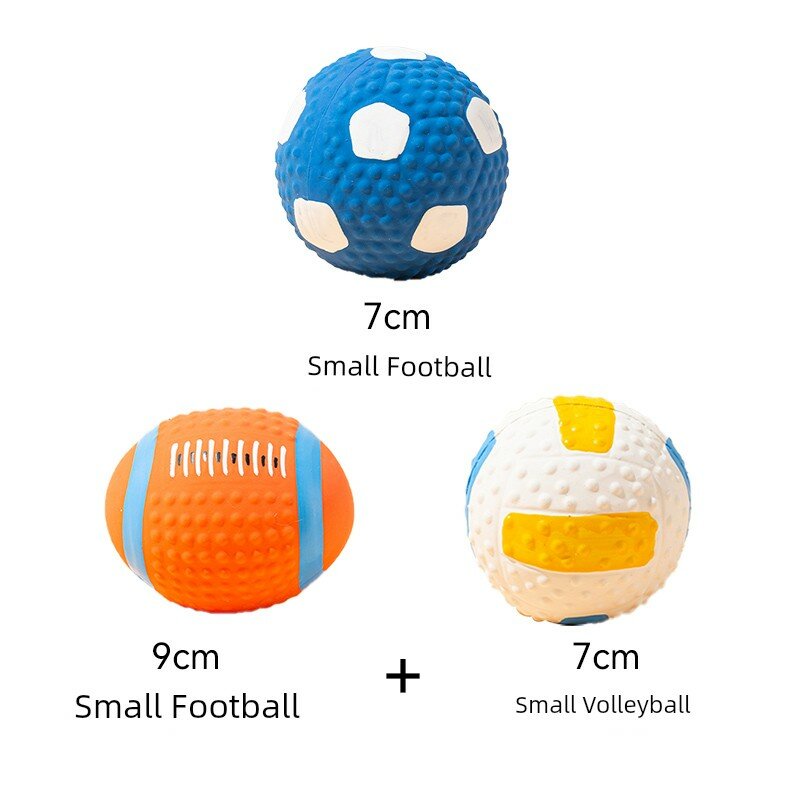 Набор из 3 звуковых игрушек для маленьких собак A - Устойчивый к жеванию для щенков и терьеров