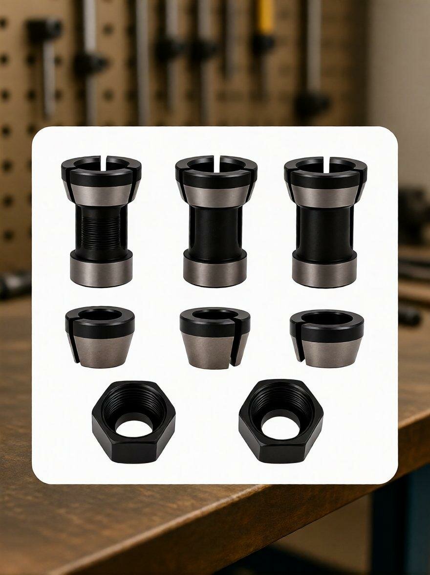 Набор переходников 6,35 мм, 8 мм, 6 мм для фрезеров