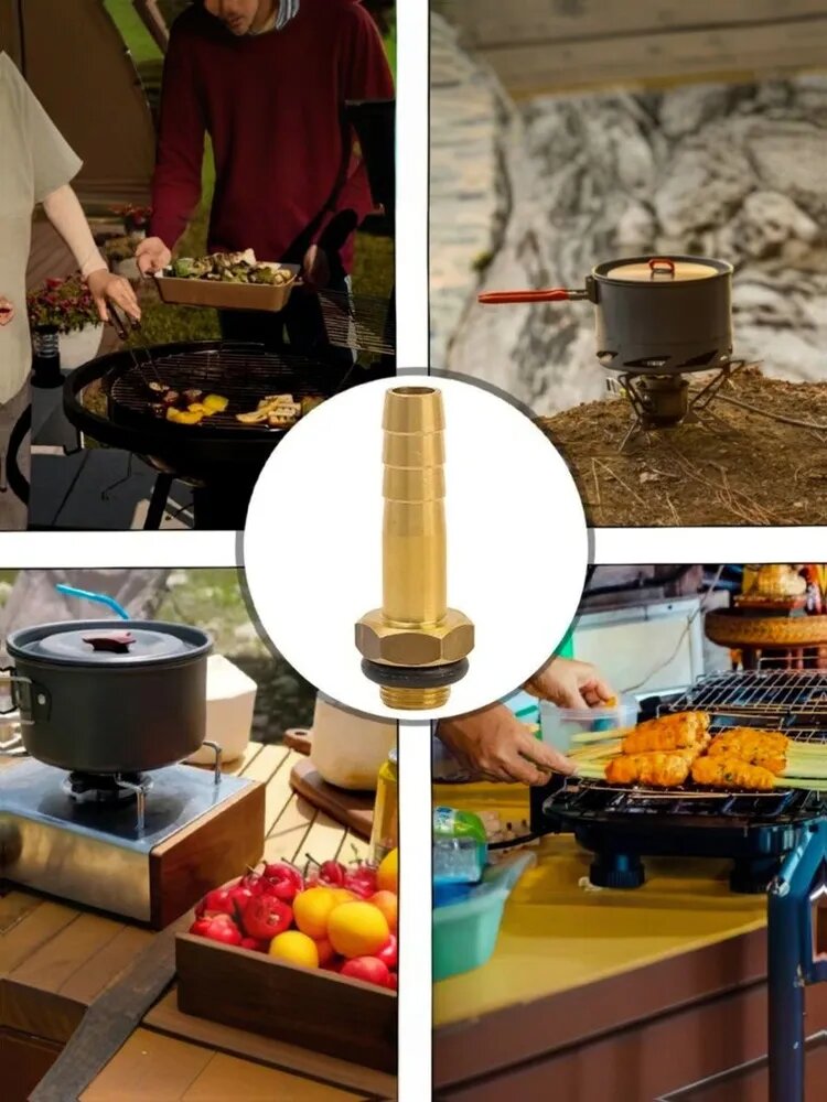 Campingmoon Переходник штуцер адаптер для соединения газового баллона