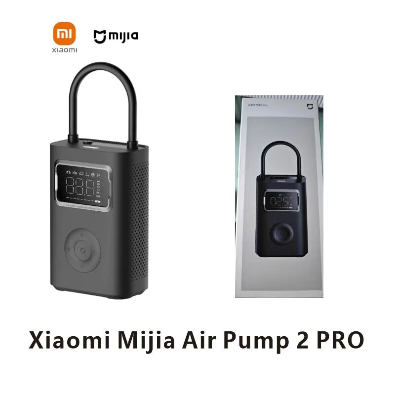 Воздушный компрессор Mijia Air Pump 2 Pro, электрический, встроенный аккумулятор, черный
