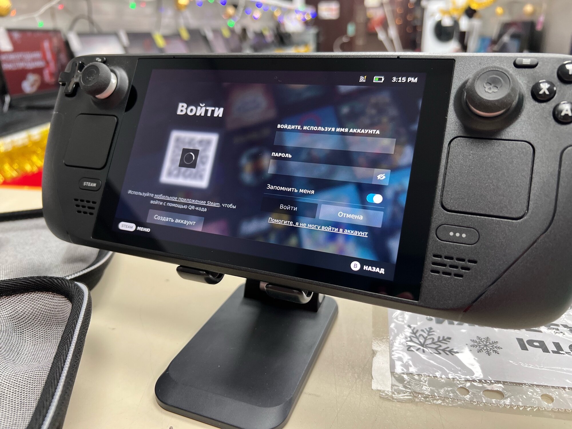 Игровая приставка Valve Steam Deck, LED, 256 GB, цвет Black, (черный) Б/У уценка