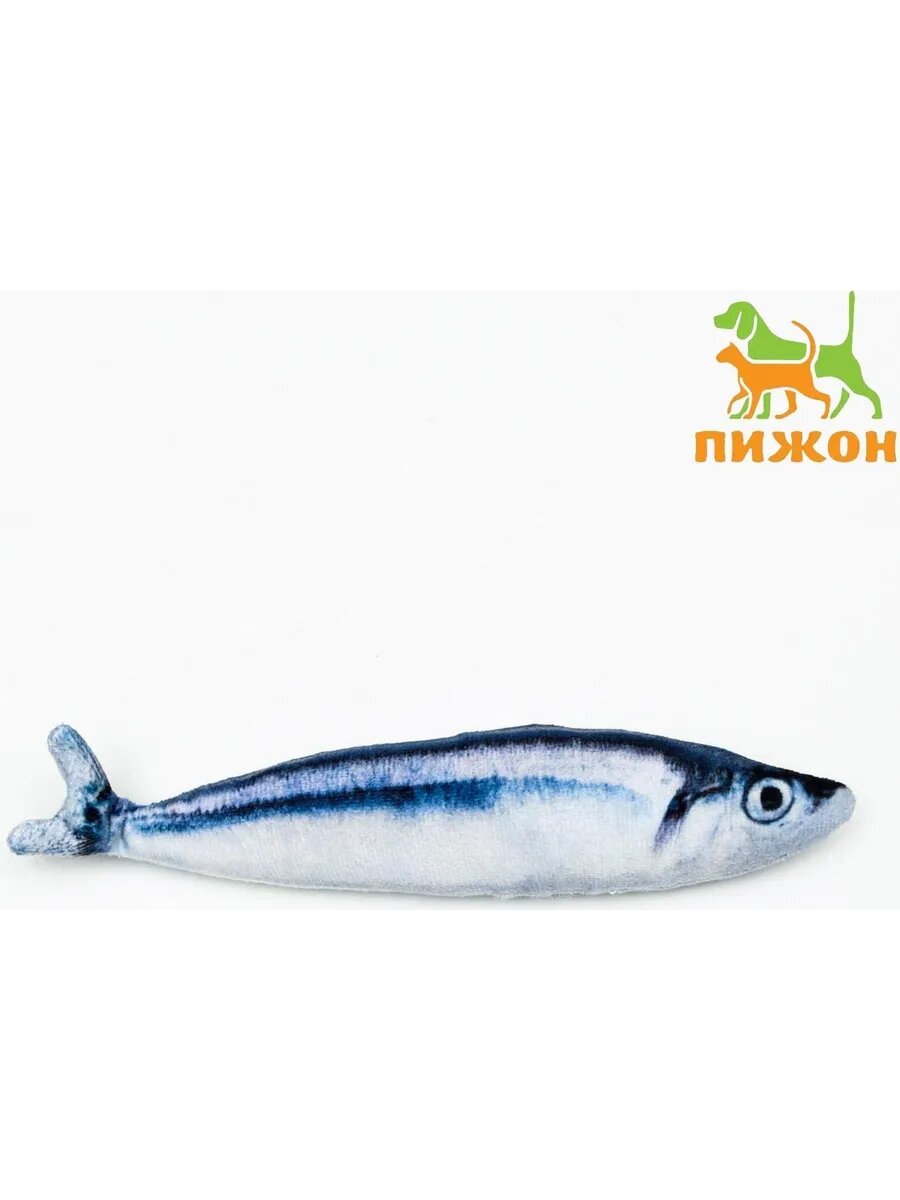 Игрушка для кошек рыбка с мятой