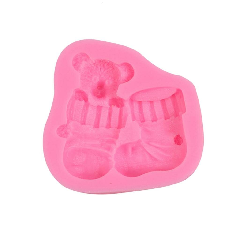 Силиконовая форма медведь для шоколада и торта