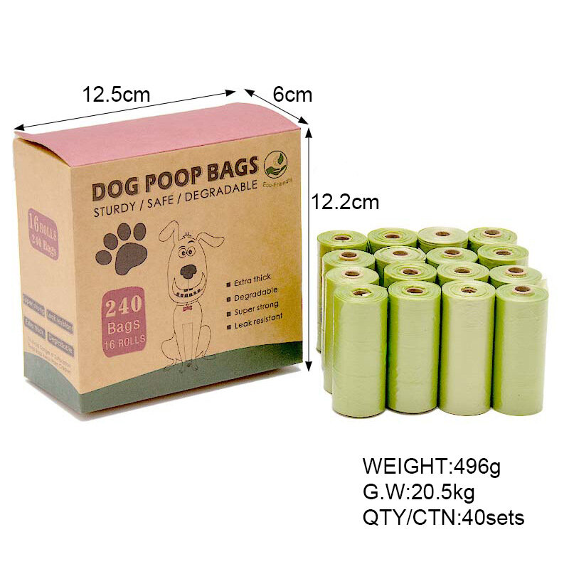 Биоразлагаемые мешки для кошачьего туалета, мешки для отходов домашних животных, мешки для собачьих экскрементов, мешки для экскрементов, диспенсер для мешков
