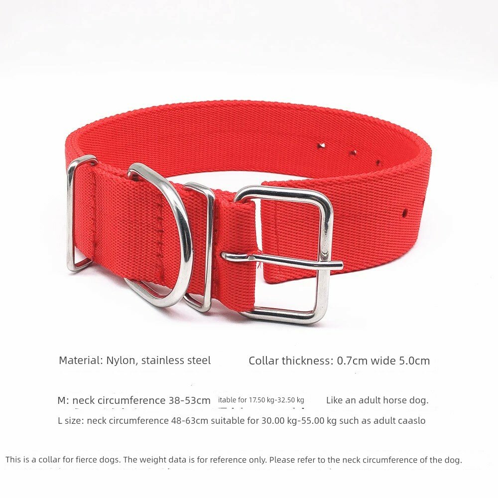 Ошейник для собак из нейлона, для крупных собак, ошейник для питбуля, ошейник для кане корсо, очень широкий и толстый
