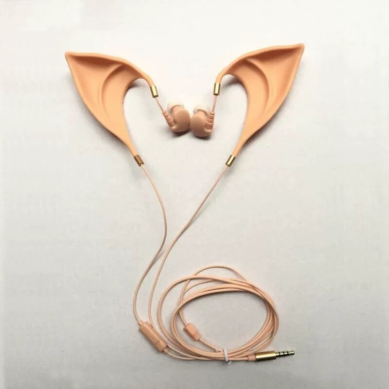 Милые наушники-гарнитура с Bluetooth в виде аниме-кошки с ушками, универсальные внутриканальные наушники для девочек,
