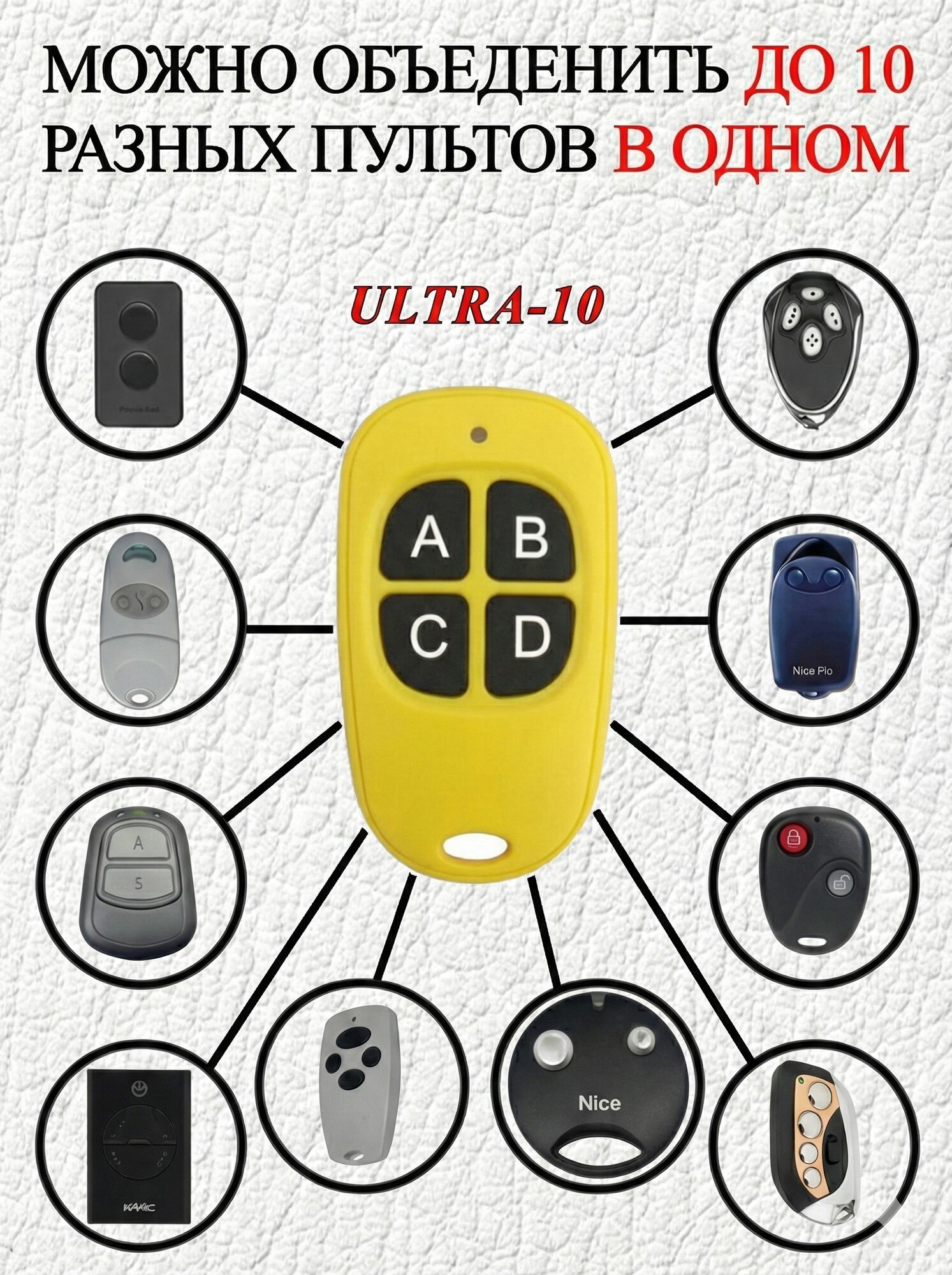 ULTRA-10 пульт смарт-дубликатор для ворот и шлагбаумов