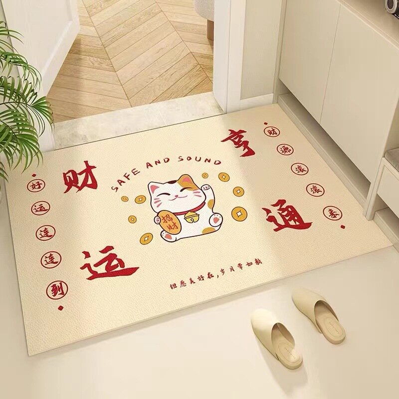 Коврик для входной двери из диатомитовой земли, коврик для ног, ковер для прихожей, водопоглощающий, нескользящий, грязеотталкивающий коврик, однослойный, дропшиппинг