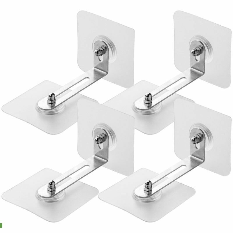 4 шт. анкеров для мебели с защитой от опрокидывания, без перфорации, для комода и книжной полки