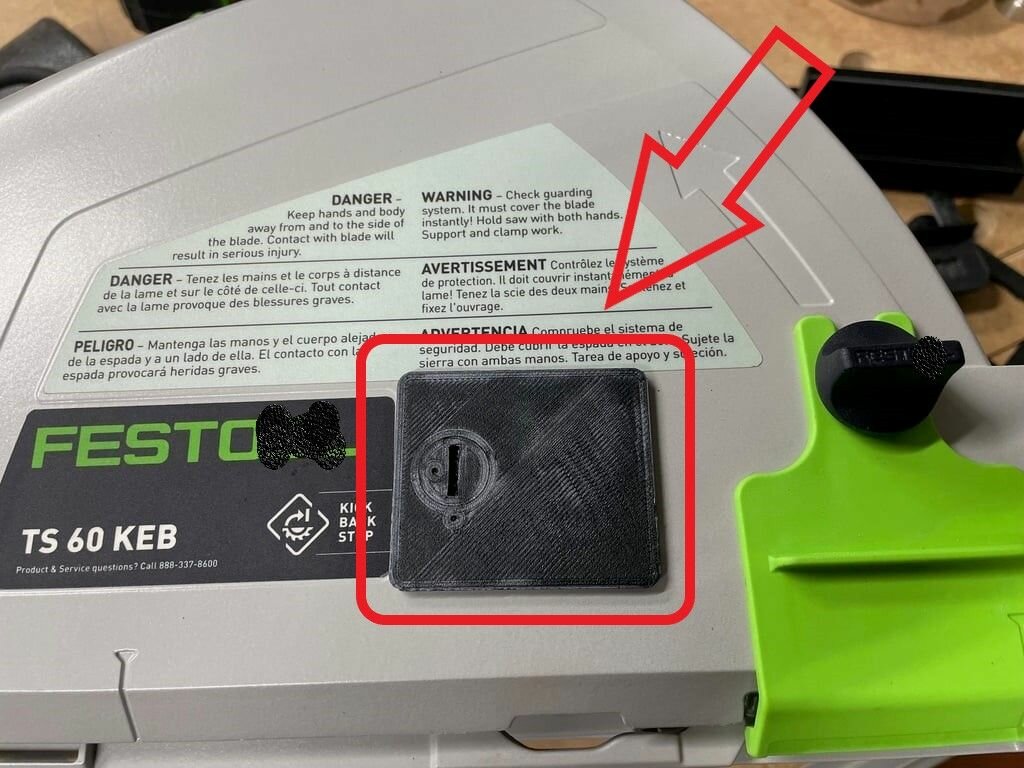 Заглушка на пилу Festool TS60