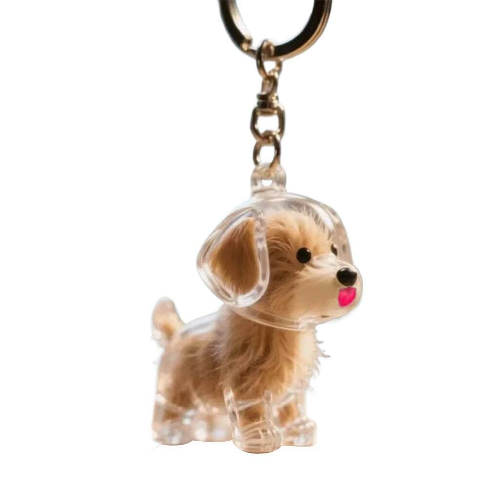 Creative Cute Dog Hair Storage Box Pet Hair Collection Hanging Dogag Pet Keychain Grooming Hair C7M2