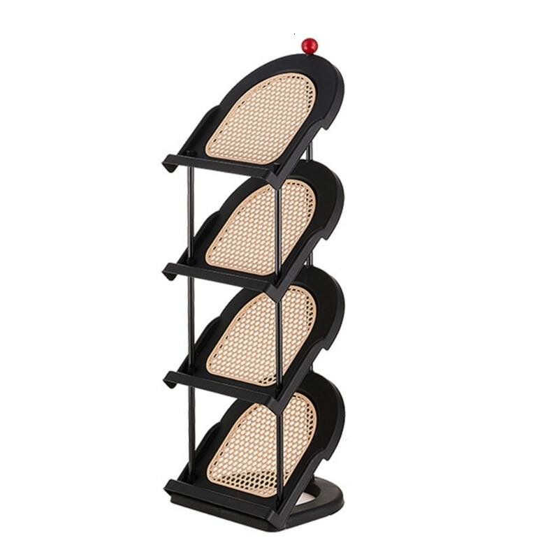 Многоярусная наклонная полка для обуви, Черный - 4