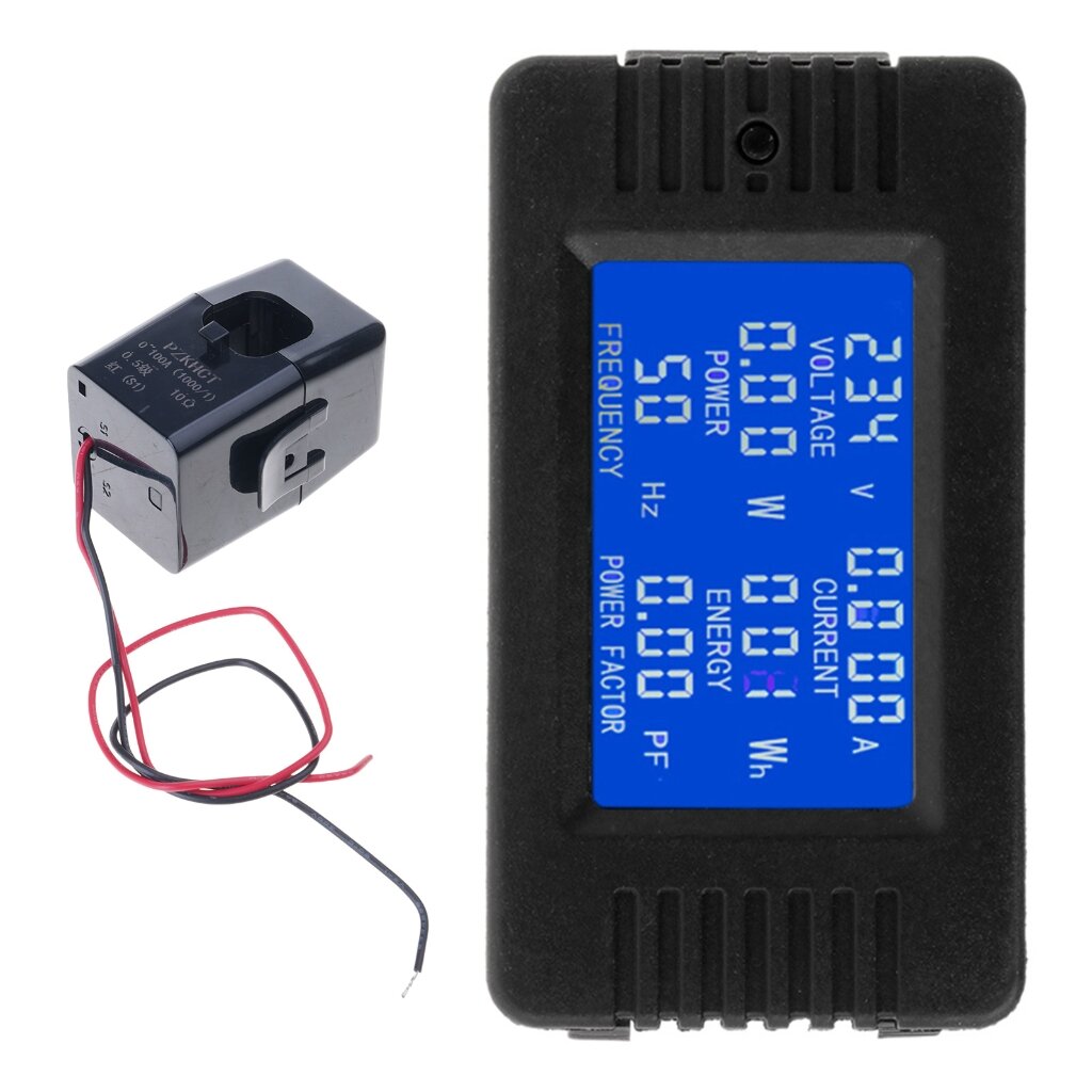 Многофункциональный электросчетчик, счетчик электрической энергии-100А + открывающий и закрывающий трансформатор