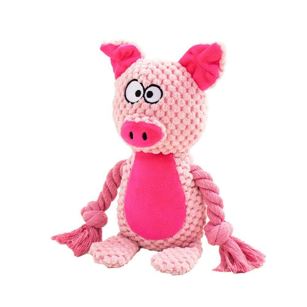 Игрушка для собак и кошек с пищалкой, свинка с пищалкой