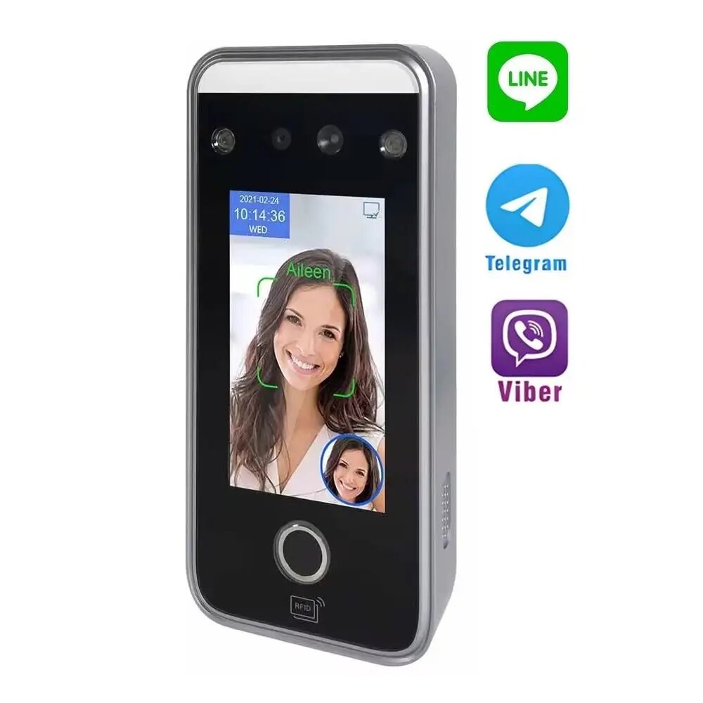 Биометрический терминал контроля доступа с распознаванием лиц для входа в растения в жилых зданиях, быстрый отклик, водонепроницаемый Acce IP65