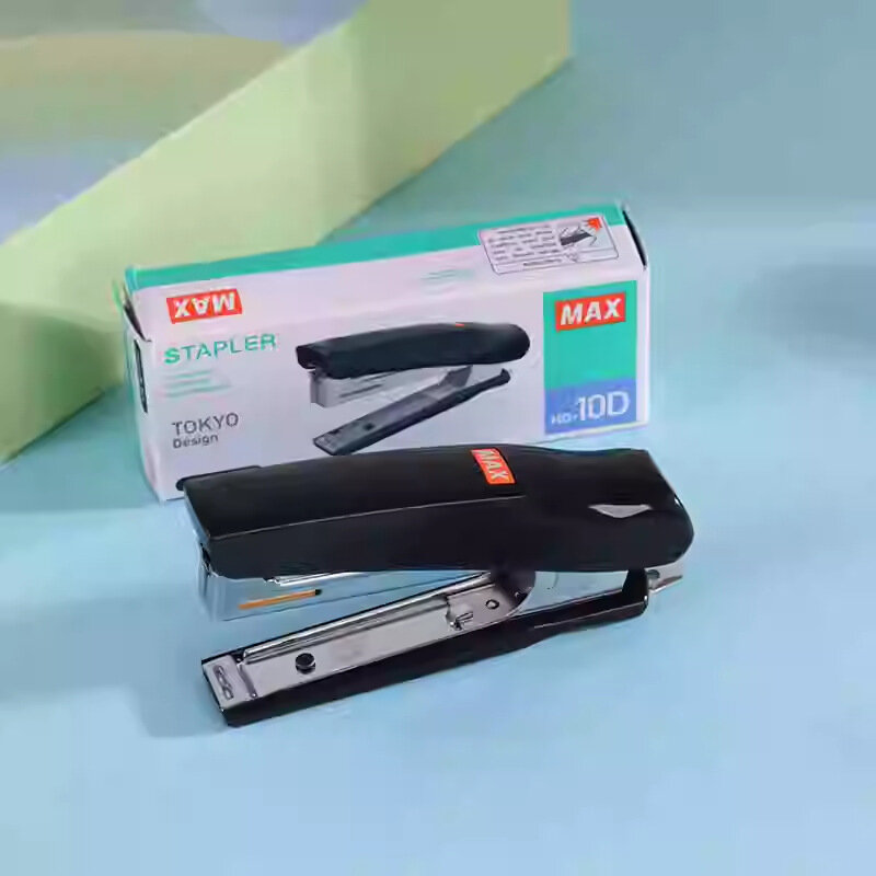 Японский степлер Max HD-10D для офиса, облегчающий работу, с устройством для удаления скоб для студентов