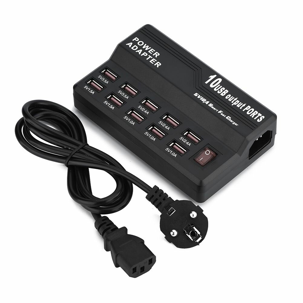Адаптер питания 60 Вт с портами USB 5V/12A