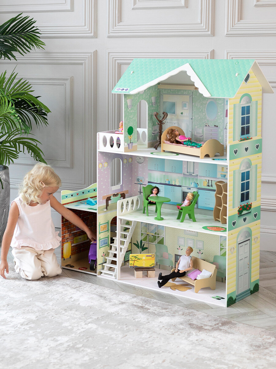 Кукольный домик для барби PAREMO "Жозефина Гранд" (с мебелью) PD318-13