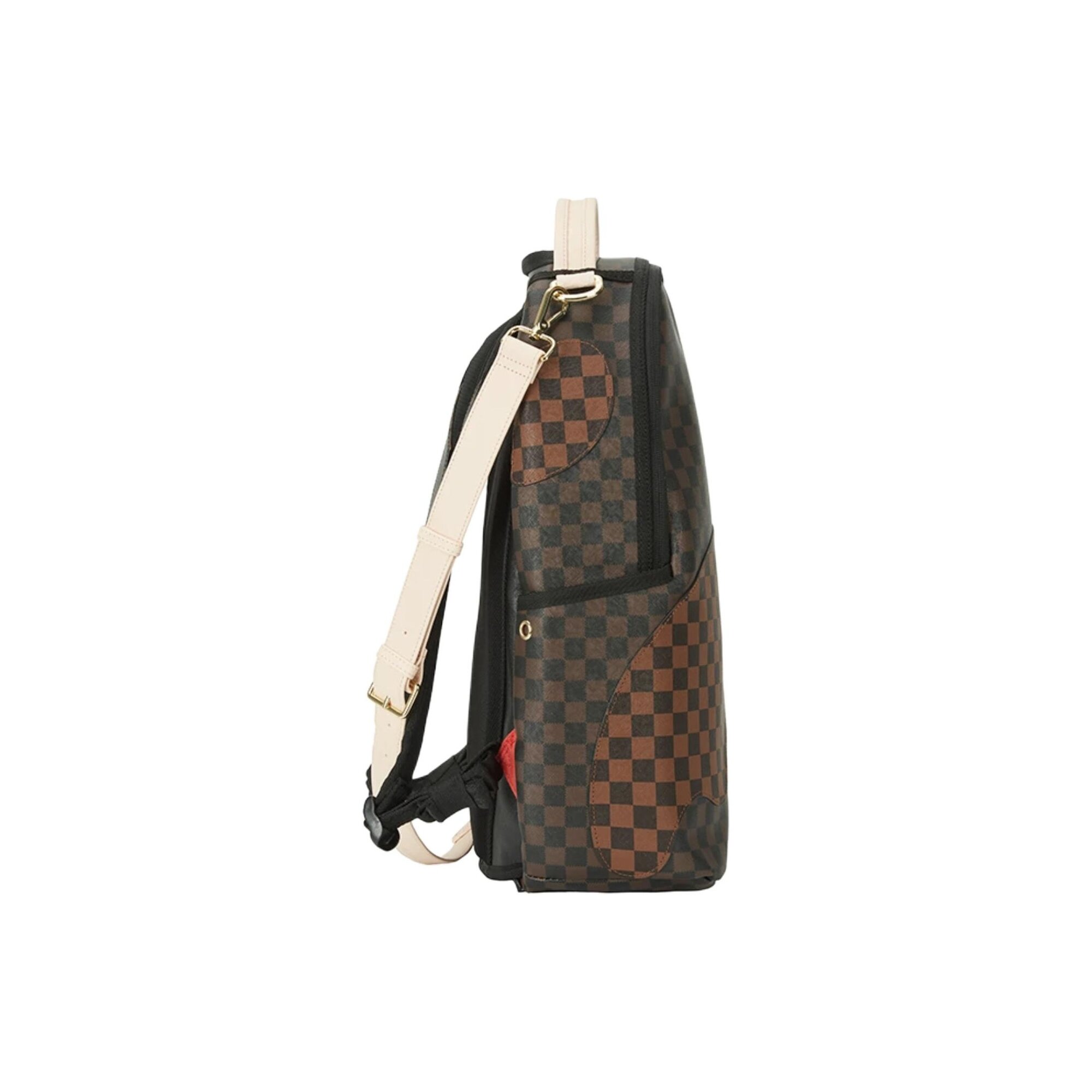 Сумка SPRAYGROUND, фактура стеганая, коричневый — фото 1
