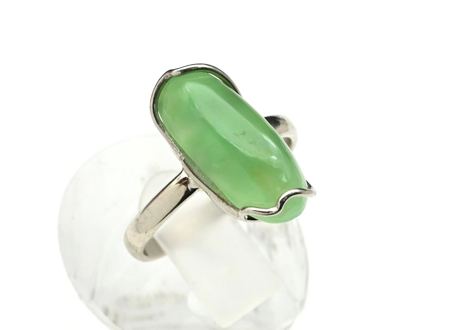 Кольцо, хризопраз