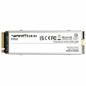 Patriot SSD PATRIOT 1Тб M.2 NVMe 3D NAND TLC Скорость записи 9500 Мб/сек. Скорость чтения 11700 Мб/сек. TBW 700 Тб PV553P1TBM28H