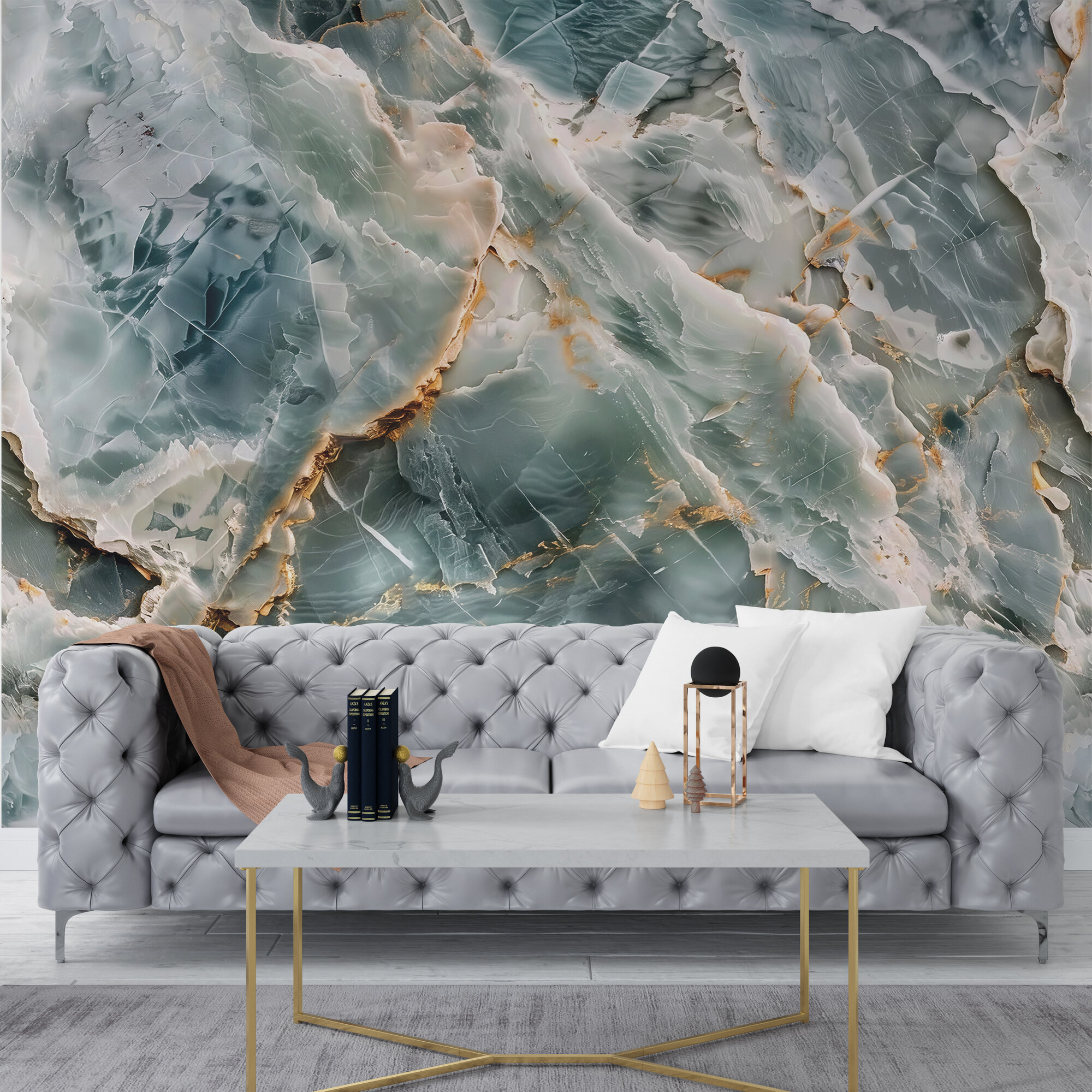 Гибкий мрамор Marmory "Галатея", для стен, морозостойкий, бесшовный, 142х285см