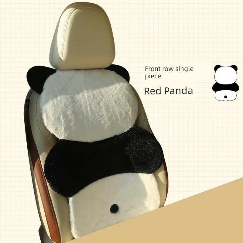 Новая накидка на заднее сиденье автомобиля: плюшевая подушка для сиденья на осень и зиму, милый чехол на сиденье,