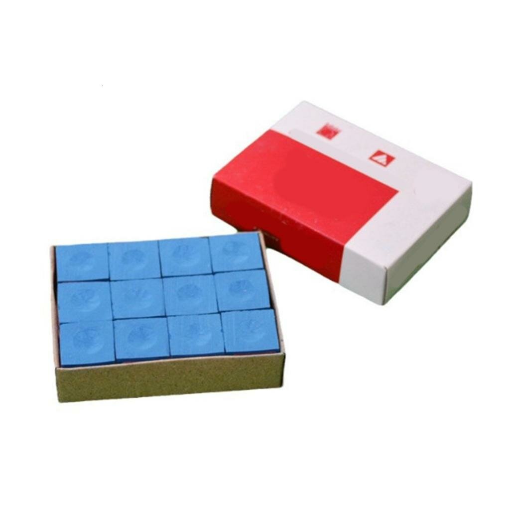 12шт Наконечник Бильярдного кия Замена мела Нескользящий Квадратный Кий Мел Квадратный Порошок Наконечник Бильярдного кия Мел Аксессуары для бассейна