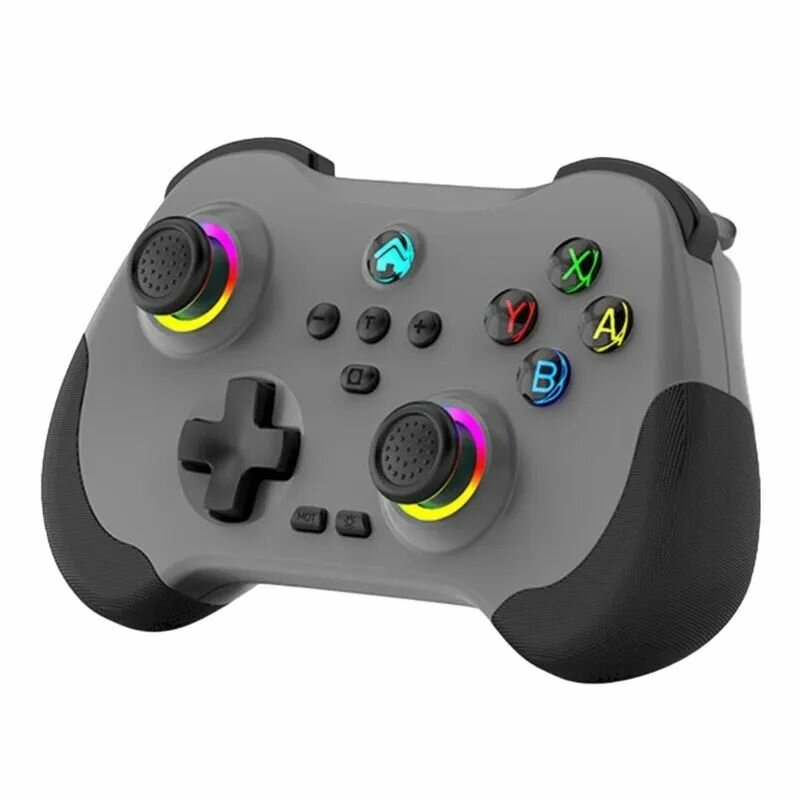 Беспроводной игровой джойстик для SwitchPro с 6-осевым датчиком движения, Серый
