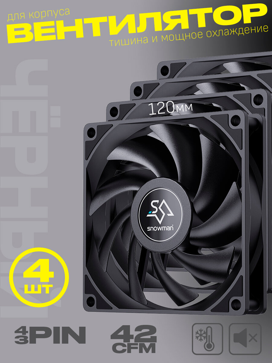 Вентилятор для корпуса ПК 120мм