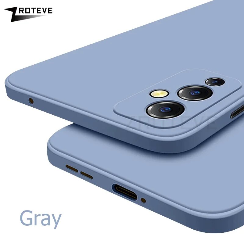 Серый чехол для OnePlus 9 из жидкого силикона